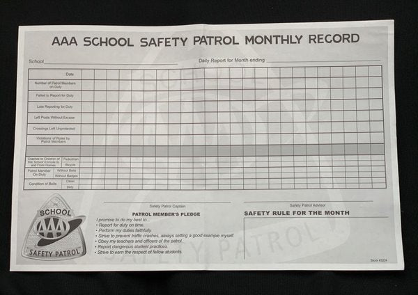 SSP MONTHLY RECORD FORM 50/BDL – AAA Club Store